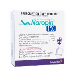 ASTRAZENECA NAROPIN PLAIN / 1% 10ML / BOX/5 | Medical Supplies, Doctor ...