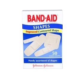 BAND AID PLASTIC SHAPES / BOX OF 50 Yes Medical