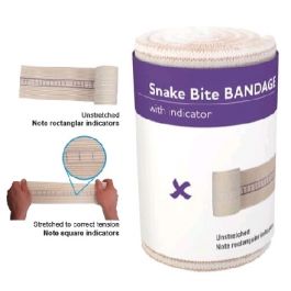 BANDAGE SNAKEBITE WITH INDICATOR / 10CM X 10.5M / 1 ROLL Yes Medical