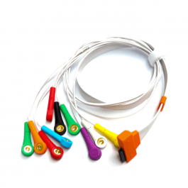 CARDIOLINE ECG PATIENT CABLE TOUCH ECG HD AHA / 10 WIRES / PLUG / EACH ...