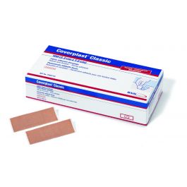 COVERPLAST CLASSIC FABRIC DRESSINGS / FIRST AID DRESSING STRIPS 2.2 X 7 ...