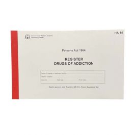 DRUG BOOK SCHEDULE 8 / HA14 / WHITE | Medical Supplies, Doctor Supplies ...