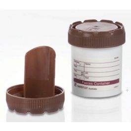 FECAL SPECIMEN CONTAINER / 70ML / BROWN LID / EACH Yes Medical