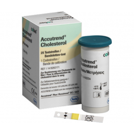 ACCUTREND CHOLESTROL TEST STRIPS / BOX OF 25 Yes Medical
