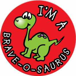 CHILDRENS STICKER I'M A BRAVE-O-SAURUS / ROLL OF 250 | Medical Supplies, Doctor Supplies ...