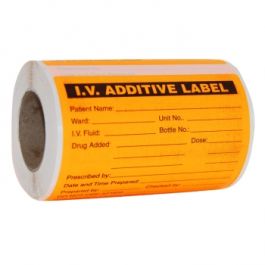 MEDICATION ADDITIVE LABELS / ROLL OF 200 / EACH | Medical Supplies ...
