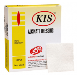 KIS ALGINATE DRESSING / SHEET / 5 x 5 CM / BOX OF 10 Yes Medical