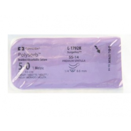 POLYSORB VIOLET SUTURES / 5-0 / 8.6MM / 45CM / SS-14 / BOX OF 12 Yes ...