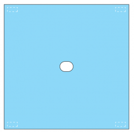 MULTIGATE DRAPE WITH ADHESIVE / 75cm x 75cm / STERILE / EACH Yes Medical