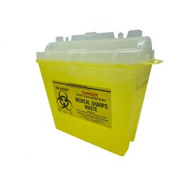 SHARPS CONTAINER WITH ROTARY LID 4.0L YELLOW | Medical Supplies, Doctor ...