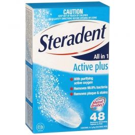 STERADENT ACTIVE PLUS TABLETS / BOX OF 48 Yes Medical