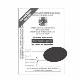 TRAVEL VACCINATION CERTIFICATE PRE-TRAVEL GUIDE BOOK Yes Medical